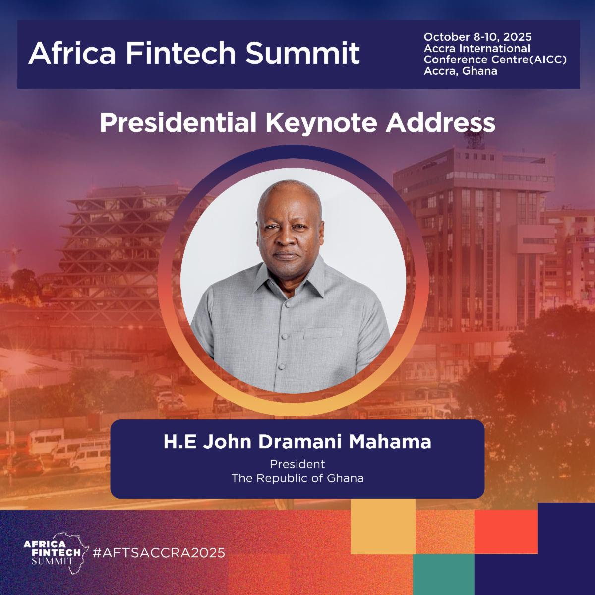 His Excellency John Dramani Mahama, President of the Republic of Ghana ...